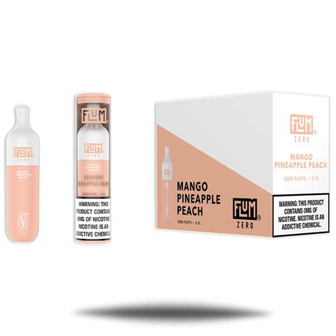Flum Zero Disposable 3000pf Mango Pineapple Peach Box Of 10 Empire