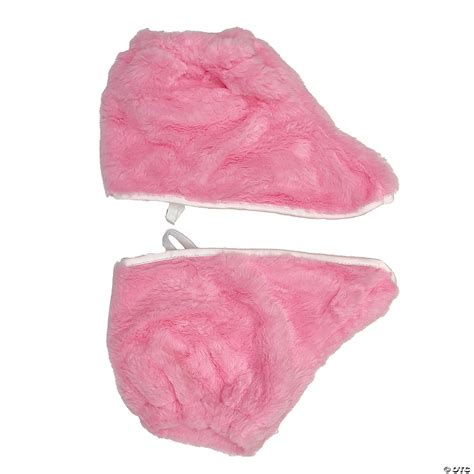 Pink Adult Bunny Boots City Costume Wigs