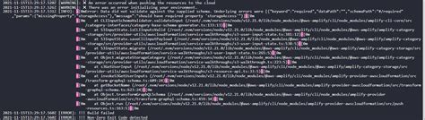Error When Building Data Did Not Validate Against The Supplied Schema · Issue 8875 · Aws