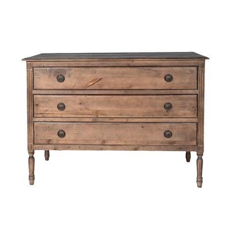 Harrisburg Solid Wood 3 Drawer Dresser Wisteria 3 Drawer Antique