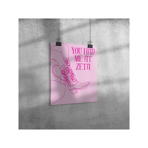 Zeta Tau Alpha Print Zeta Tau Alpha Physical Print Zeta Tau Alpha Wall Art Zeta Tau Alpha