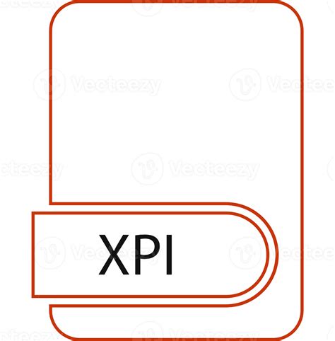 Xpi File Format Icon Black Outline And Light Color 57325455 Png