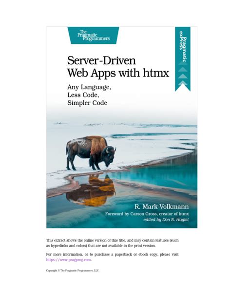 Server Driven Web Apps With Htmx Pdf