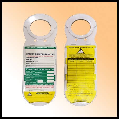 SCAFFOLDING TAG WITH HOLDER INDIA Safex Safety KSA