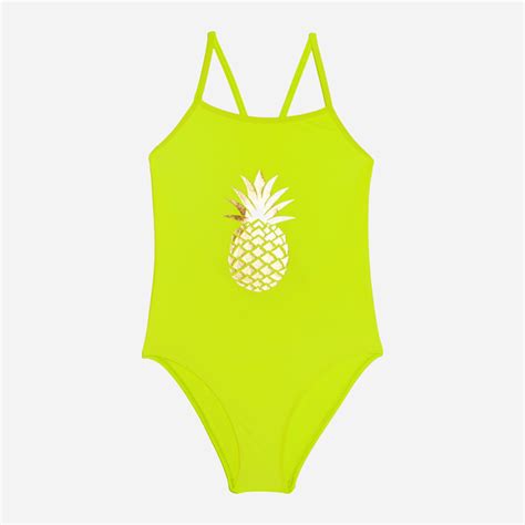 Детский слитный купальник для девочки Esli E Ananas Lime 134 140 см Лайм 5907441652490 в