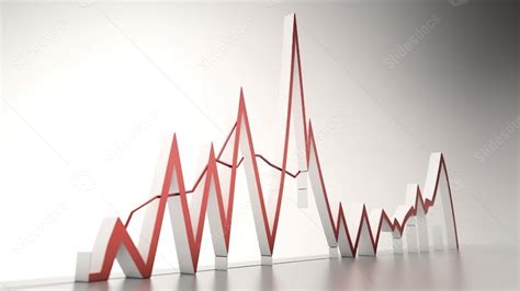 A Red Graph With Arrows In Front Of It Powerpoint Background For Free Download Slidesdocs