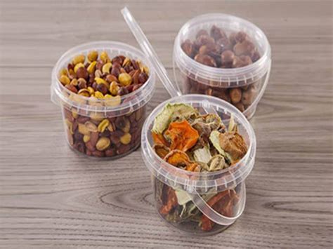 خرید ظروف بسته بندی درب دار پلمپ شونده گلدان پلاستیکی ظروف بسته