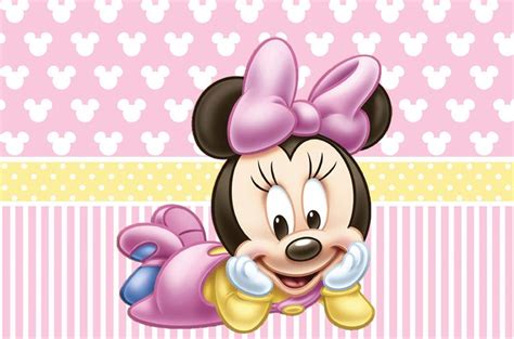 Minnie Mouse Head Background Pink