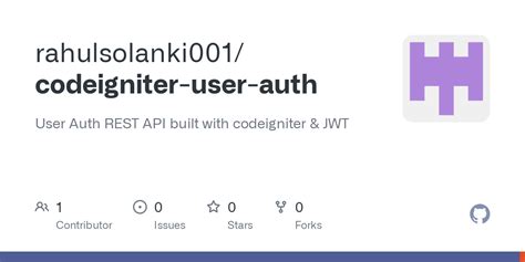 Github Rahulsolanki001codeigniter User Auth User Auth Rest Api Built With Codeigniter And Jwt