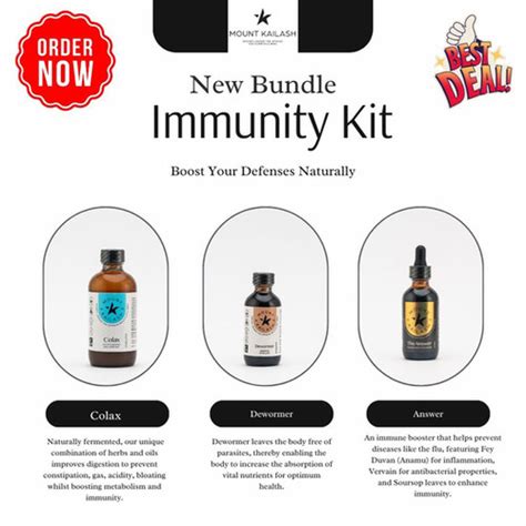 Immunity Kit Improves Immune Function And Overall Well Being The