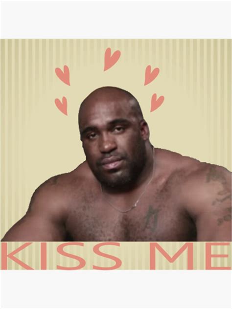 Kiss Me Barry Wood Bobblehead Funny Memes Sticker For Sale By