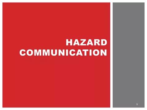 Ppt Hazard Communication Powerpoint Presentation Free Download Id