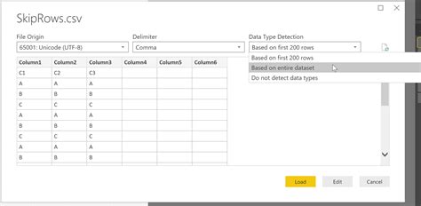 Solved Skip Rows In Csv Before It Is Parsed By Power Bi Microsoft