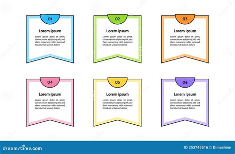 Numbers 5 Options Or Steps Process Index Vector Isolated Illustration Infographic Elements