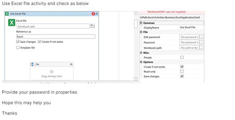 Password Protected Excell Activities Uipath Community Forum