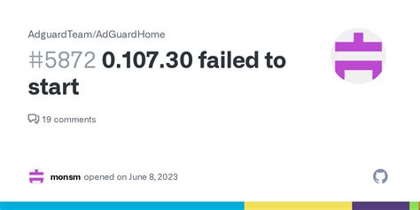 010730 Failed To Start · Issue 5872 · Adguardteamadguardhome · Github
