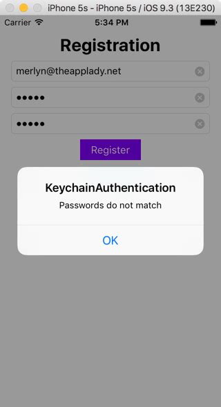 Authentication Using Ios Keychain