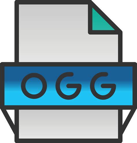 Ogg File Format Icon 15823915 Vector Art At Vecteezy