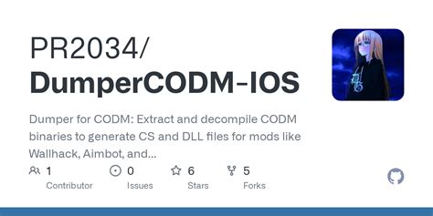 GitHub PR2034 DumperCODM IOS Dumper For CODM Extract And Decompile CODM Binaries To Generate