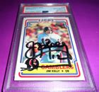 Jim Kelly Autograph Gem Mint 10 Psadna Signed 1984 Topps Usfl Rookie