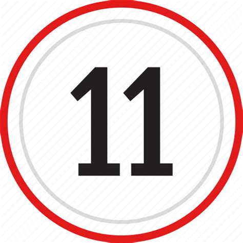 Count Eleven Number Numbers Icon