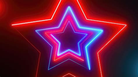 Premium Photo Abstract Digital Background With Neon Stars