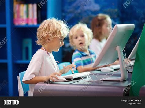 Computer Class School Image And Photo Free Trial Bigstock