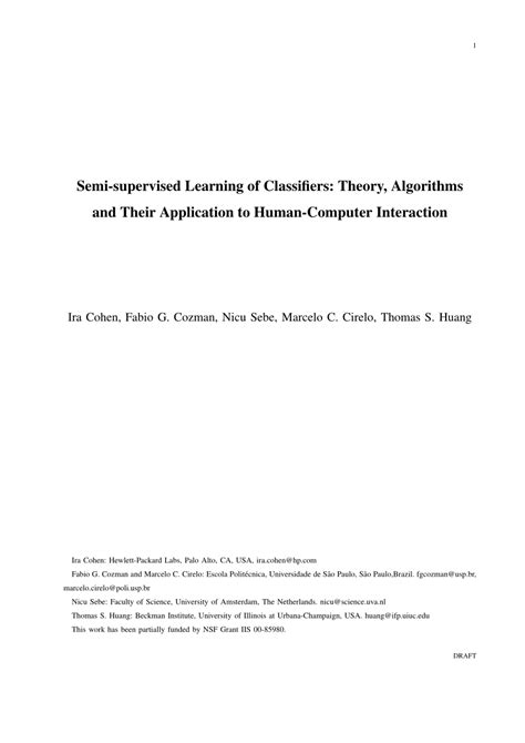 Pdf Semisupervised Learning Of Classifiers Theory Algorithms And