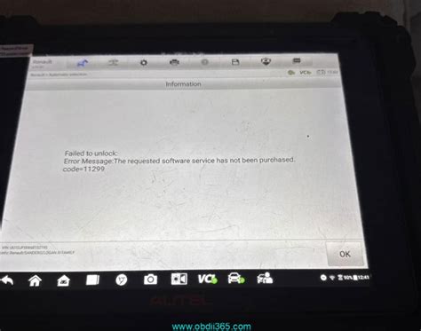 Autel Renault Gateway Ecu Failed To Unlock