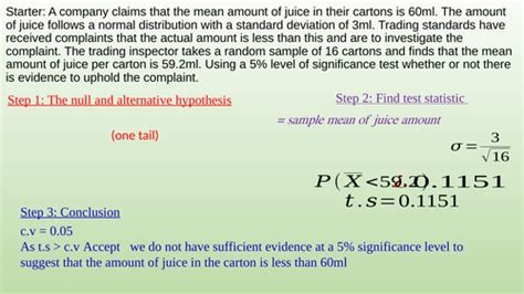 A Level Statistics Confidence Intervals Using Normal And T