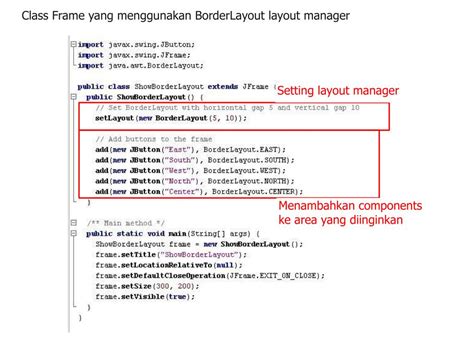 PPT Pengantar GUI Frames Simple Components Dan Layouts PowerPoint Presentation ID
