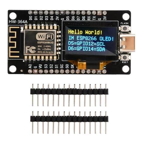 Placa De Desenvolvimento Wi Fi Esp8266 Esp 12f Nodemcu Com Tela Oled