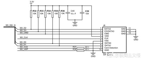 Sd卡硬件设计参考电路 哔哩哔哩