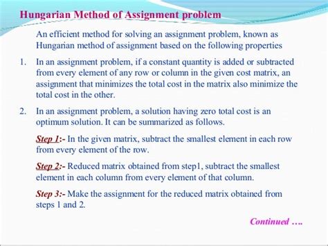 😀 Transportation And Assignment Problem What Is The Difference Between Lpp Assignment And