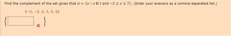 Solved Use The Extension Of Set Builder Notation Concepts Chegg Com