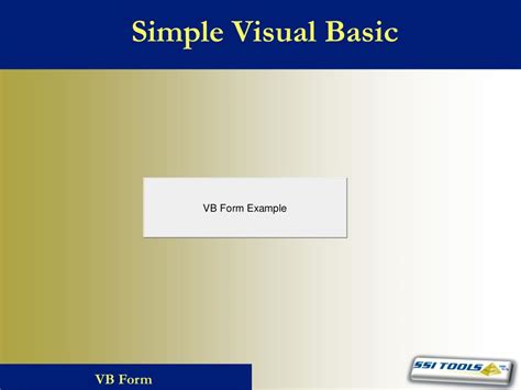 Ppt Simple Visual Basic Powerpoint Presentation Free Download Id 4019785