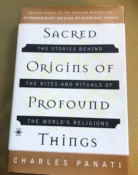 Sacred Origins Of Profound Things Book Etsy