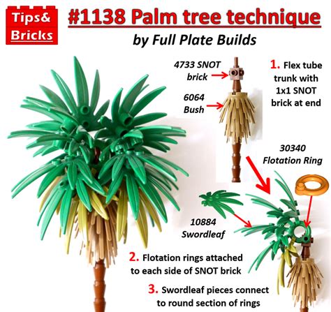 Lego Palm Tree Technique Tutorial