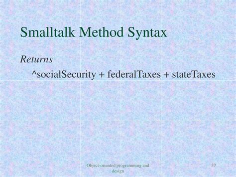 Ppt Object Oriented Programming And Design Powerpoint Presentation