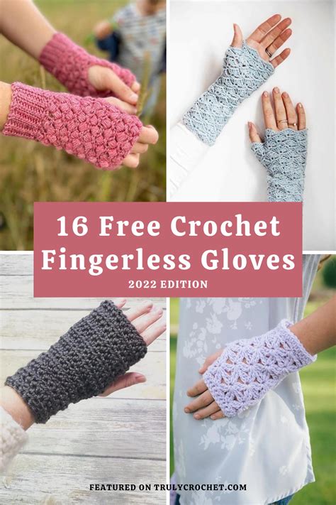 16 Free Crochet Fingerless Gloves 2022 Fingerless Mittens Crochet