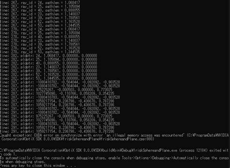 Data Of Individual Ray Gets Modified Unintentionally Optix Nvidia