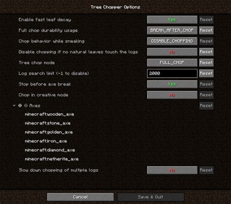Fabric Tree Chopper Minecraft Mods CurseForge