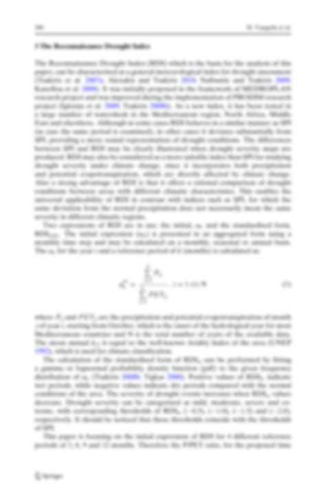 Solution Drought Indices Drought Severity Assessment Reconnaissance