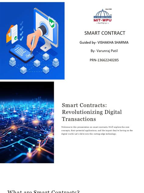 Smart Contracts Revolutionizing Digital Transactions Pdf