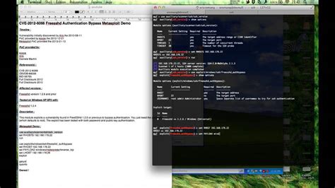 Cve 2012 6066 Freesshd Authentication Bypass Metasploit Demo Youtube