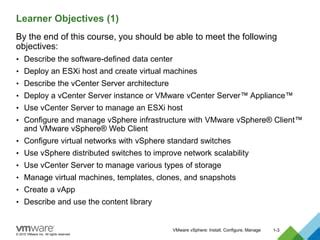 PLAN COURS VCP VMWARE MTS GROUP AFRICA VSICM6 M01 CourseIntro Pptx