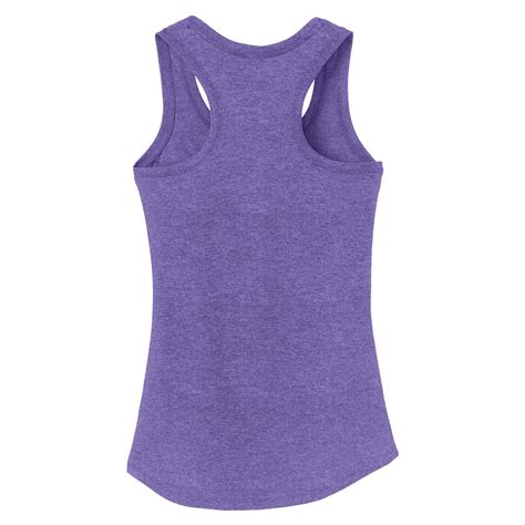 District Dm138l Womens Perfect Tri Racerback Tank Purple Frost