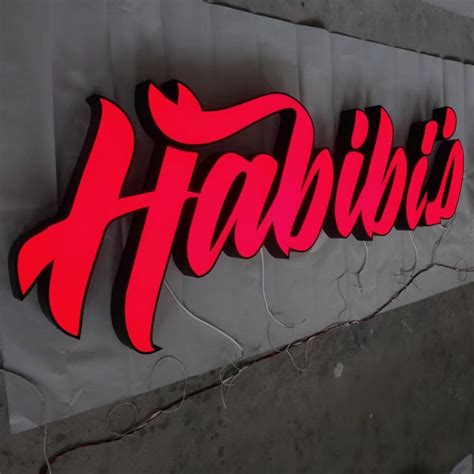 맞춤형 야외 아크릴 Led 야광 표지판 상점 표지판 외부 광고 회사 로고 Led 조명 문자 표지판 전자 징후