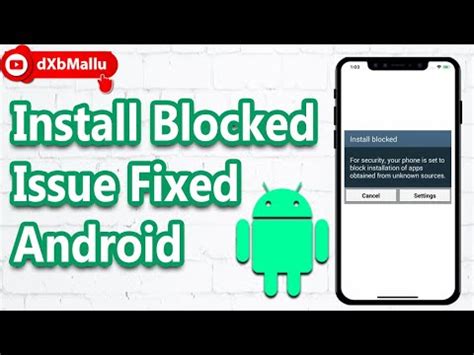 INSTALL BLOCKED Fix And Install APK Apps Install Blocked Apk From Outsource Dxbmallu YouTube