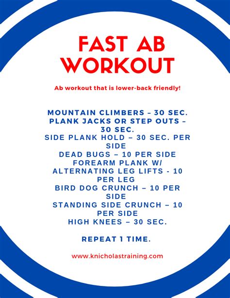 At Home Workouts — Karen Nicholas Training